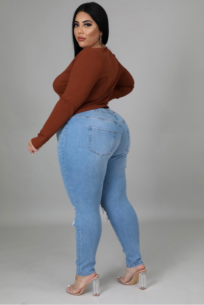 Exclusive Denim Light (PLUS) – Stacy Reanee Boutique, LLC